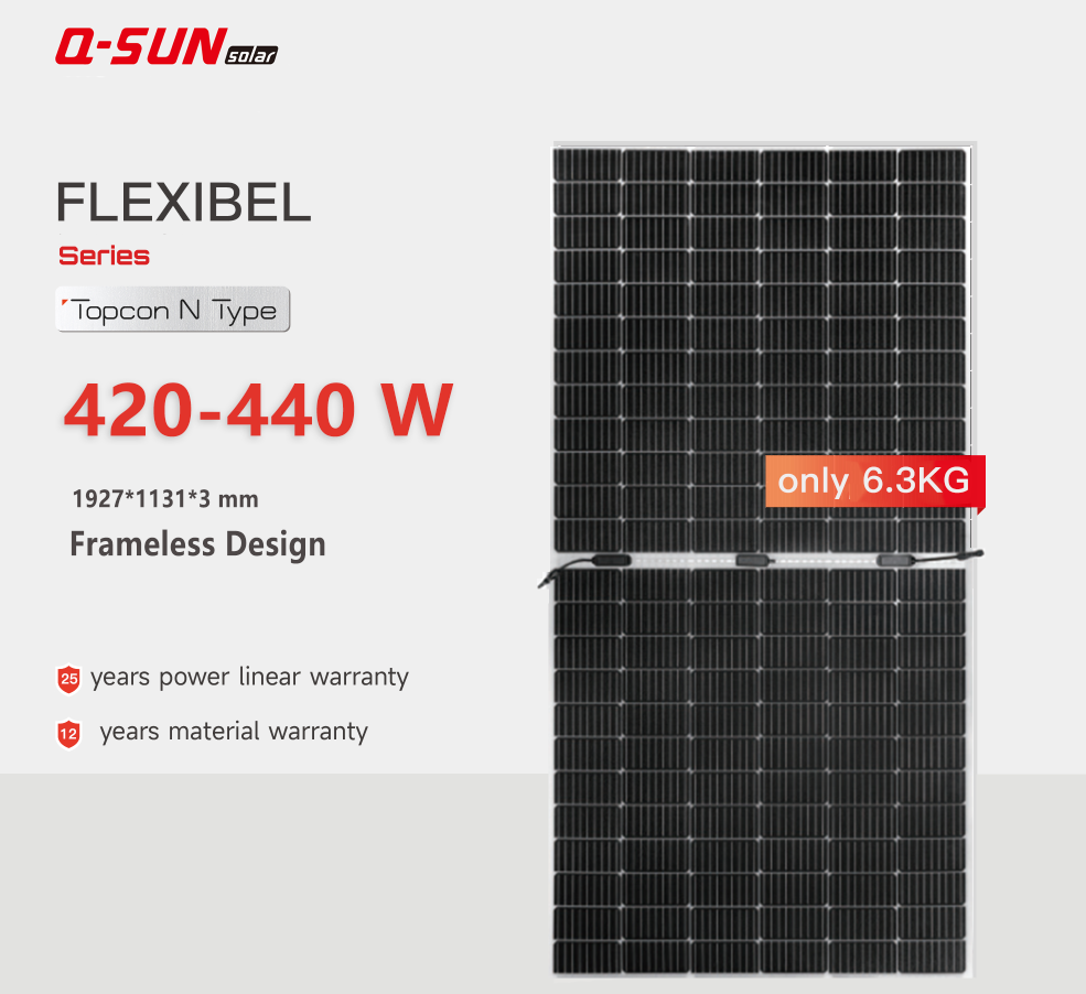 Flexible Module QN-60-18X(Lm)-420~440W - Q-SUN Solar Shop